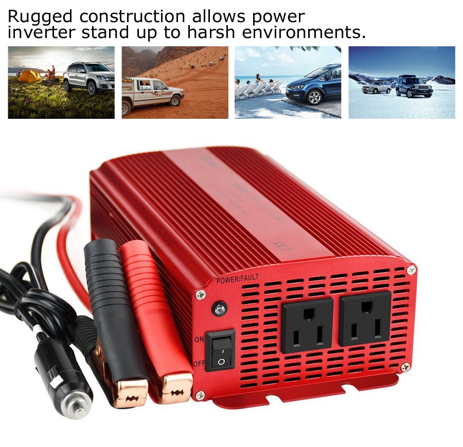 Inversor De Corriente De 12v A 110v Para Carro 1000w CJ MOTORES Y Inversor De Corriente De 12v A 110v Para Carro 1000w CJ MOTORES Y